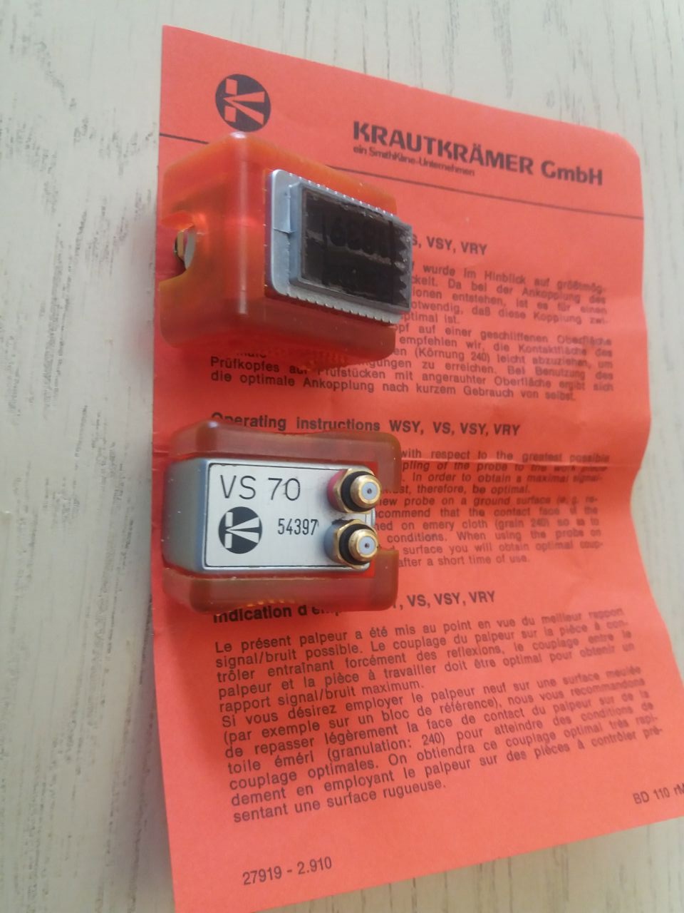 Преобразователь VS70 Krautkramer